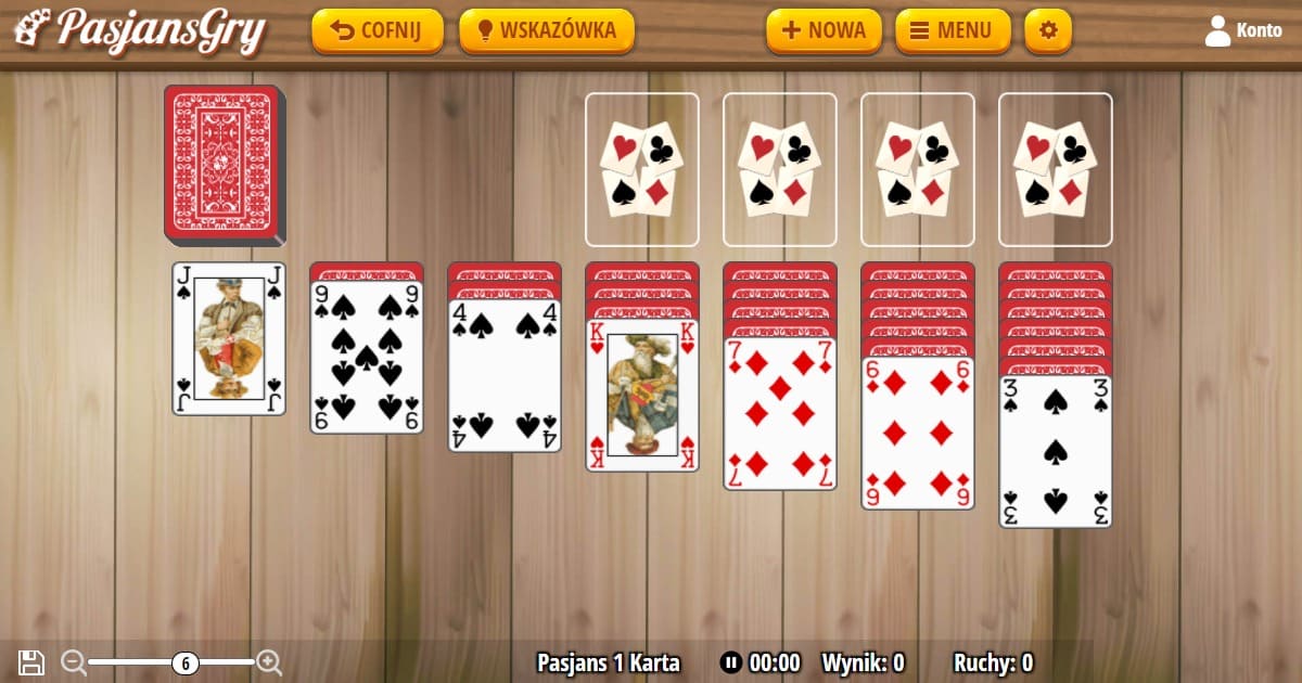 Pasjans wykładaj 1 - Pasjansgry.pl
